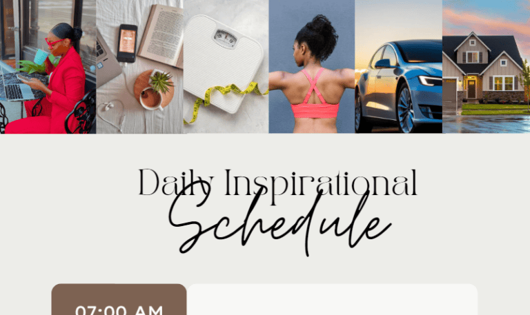 How To Create The Perfect Inspirational Schedule - Blogging For Africa