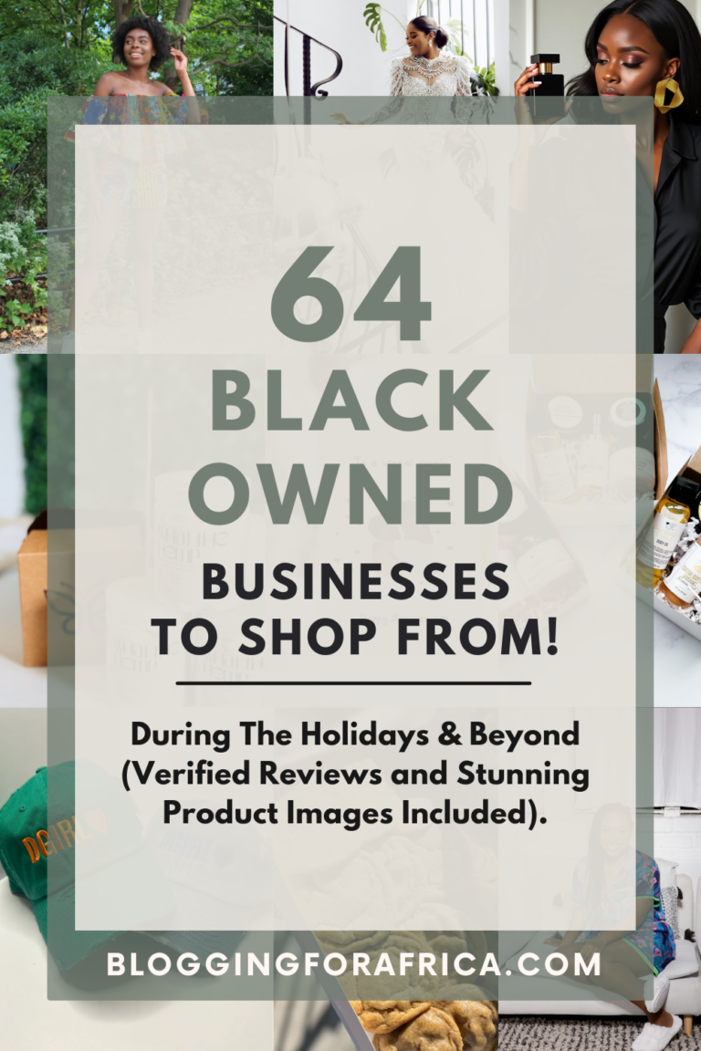 64 Black Owned Businesses That You Need to Shop From - Blogging For Africa